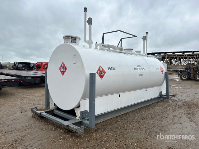 10000 L Skid Mounted Steel Dual Compartment Fuel Tank | Ritchie Bros ...