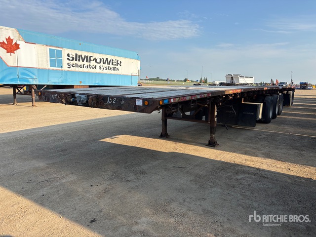2012 Manac 32 ft Super B-Train Lead Flatbed Trailer | Ritchie Bros ...