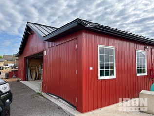 65 ft x 35 ft Red Workshop Building in Spencerville, Ontario, Canada ...