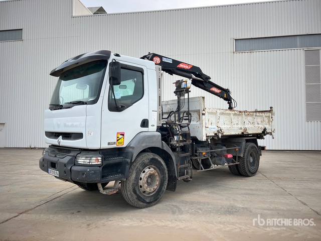 2002 PM 12s 4300 kg Articulated Boom on 2002 Renault Kerax 320dCi 4x2 4x2 Camion Benne Dump ...