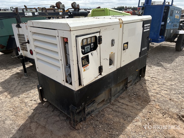 2014 Atlas Copco QAS 45KD FLEX 35 kW Skid-Mounted Generator Set ...
