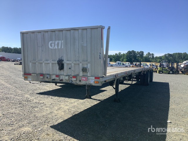1996 Raven 46 ft T/A Spread Axle Flatbed Trailer | Ritchie Bros ...