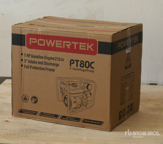Quantity of (2) 2024 Powertek PT80C Water Pump (Unused) | Ritchie Bros ...