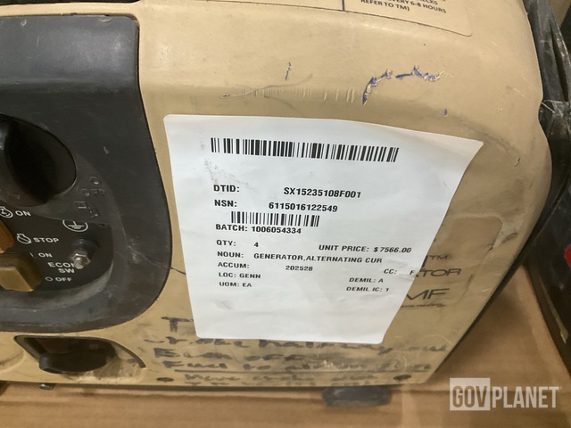 Surplus (4) INI Power Systems INTELLIGEN 1000-ICMF Portable Generator ...