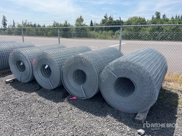 Quantity of (4) 3x3 9GA/9GA 72 in x400 ft GV T3 Galvanized Wire ...