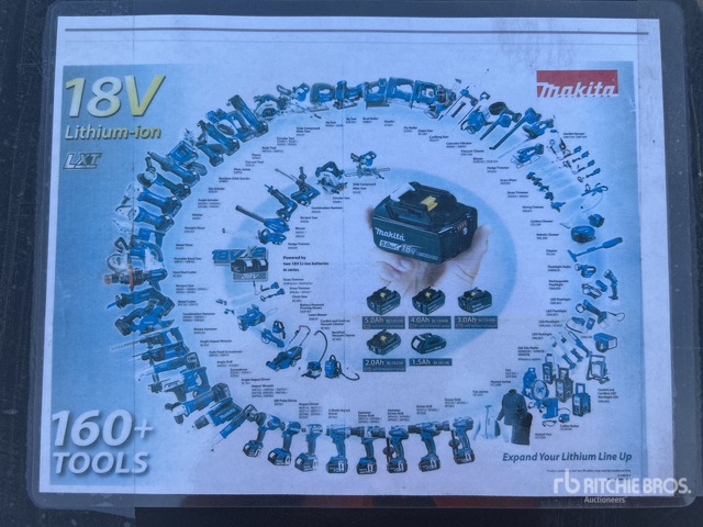 Frontier 48" Frontier Job Box W/ 25 PC Makita Power Tool Set Tool Box ...