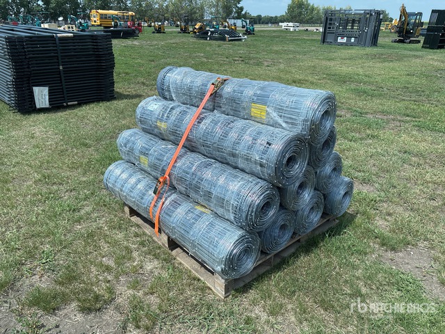 Quantity of (10) 2025 BYT FFC762 330 ft x 4 ft Galvanized Farm Fencing ...