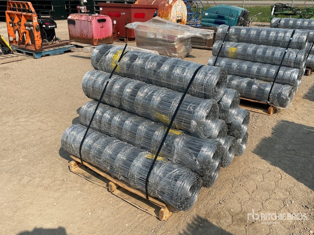 Quantity of (10) 2025 BYT FFC762 330 ft x 4 ft Galvanized Farm Fencing ...