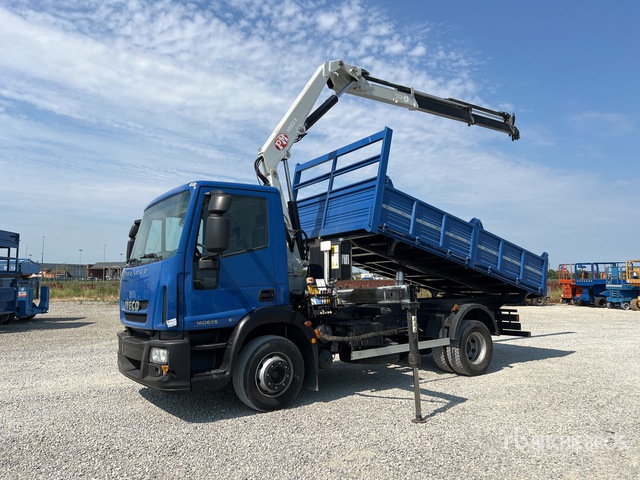 2002 PM Serie 10 on 2009 Iveco Eurocargo 140E25 4x2 Camion-benne avec ...