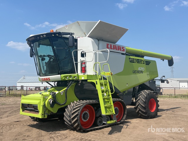2020 Claas Lexion 670 TT Combine Harvester | Ritchie Bros. Auctioneers