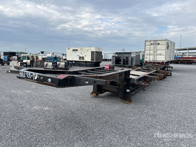 2019 Mega 32 ft Spread Axle T/A Sand Box Container Trailer (Inoperable ...