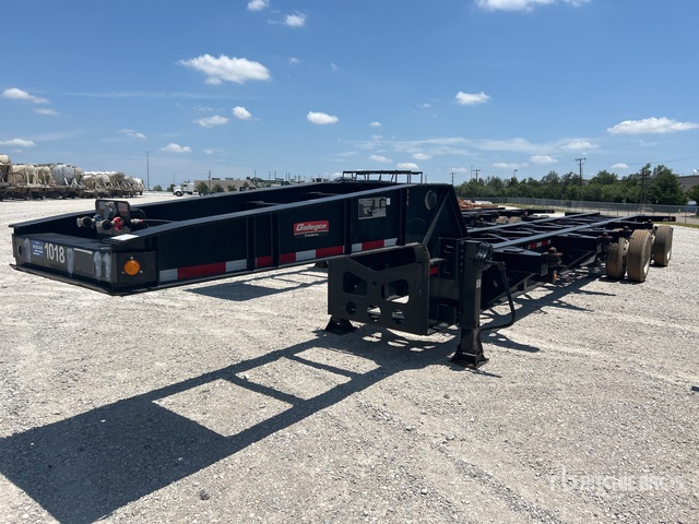 2024 Gallegos 35 ft Spread Axle T/A Sand Box Remolque Portacontenedores ...