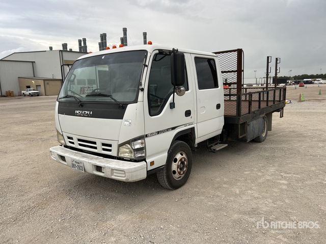 2007 Isuzu NPR 4x2 Crew Cab Flatbed Truck | Ritchie Bros. Auctioneers