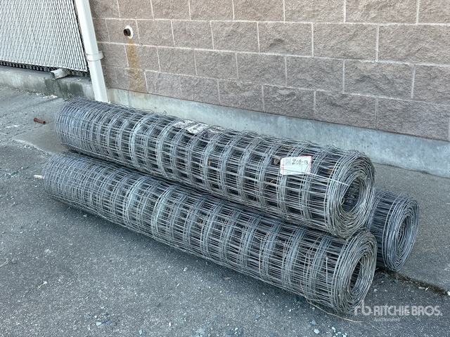 Quantity of (3) 165 ft x 6 ft Galvanized Rolls of Fencing | Ritchie ...
