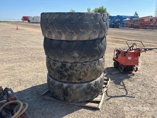 Quantity of (4) Firestone 400/75-28 Foam Filled Tires - Fits JLG G10 ...