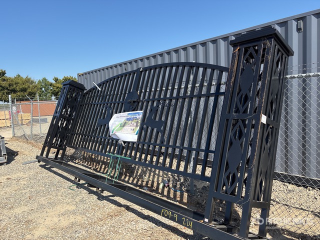 Chery Industrial 20 ft x 7 ft 5 in Steel Driveway Gate (Unused ...