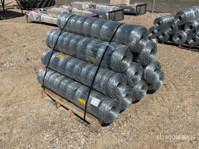 Quantity of (10) 2025 BYT FFC762 330 ft x 4 ft Galvanized Farm Fencing ...