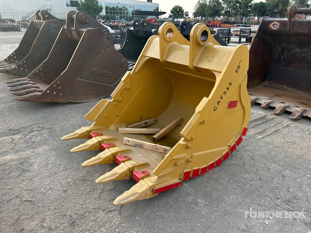 2025 TOFT CAT345 56 in Digging Excavator Bucket - Fits Cat 345 (Unused ...