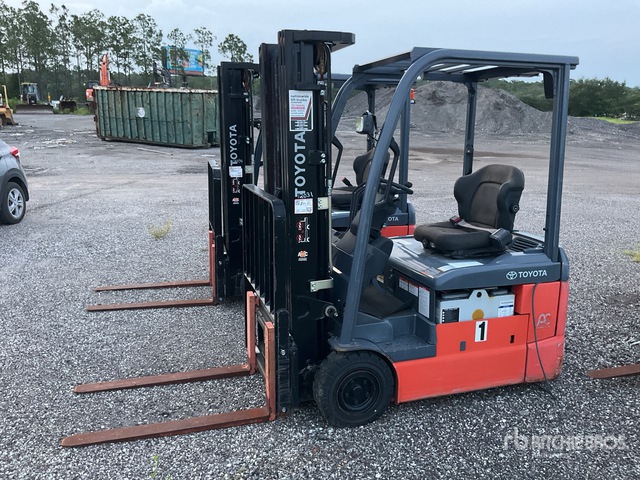 2021 Toyota 8FBE15U 2500 lb Electric Forklift | Ritchie Bros. Auctioneers