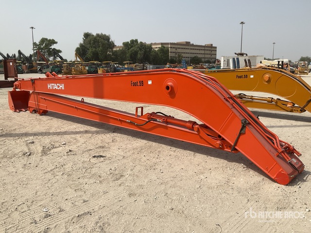 18 M Long Reach Excavator Boom & Stick w/ Excavator Bucket - Fits ...