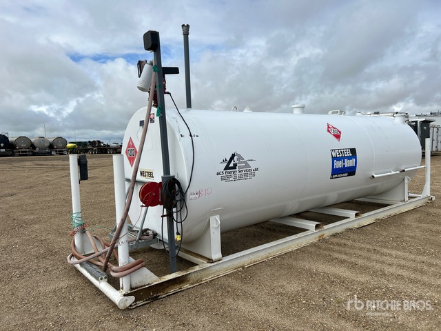 2012 Westeel 11000 L Skid Mounted Steel Diesel Fuel Tank | Ritchie Bros ...