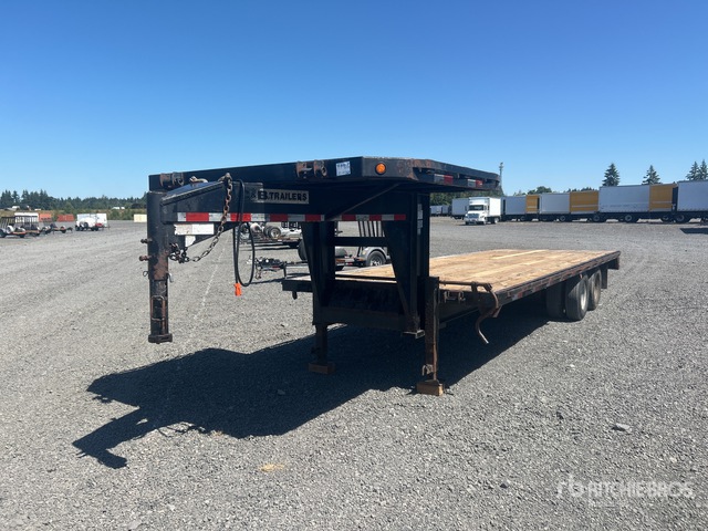 2007 C&B Trailers GNFB24-20K 30 ft T/A Gooseneck Flatbed Trailer ...