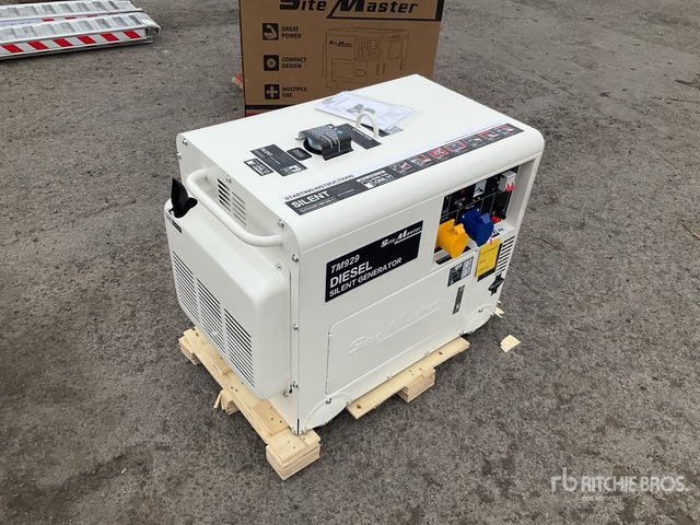 Site Master TM929 6 kVA E/S super silent Portable Generator Set (Unused ...