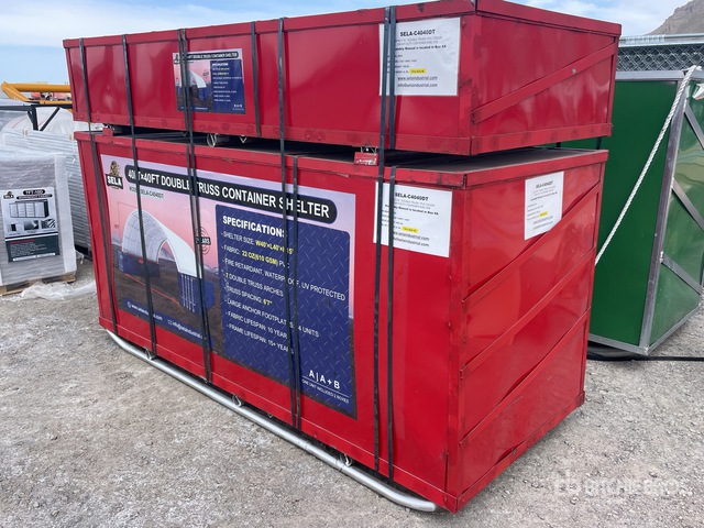 2025 SELA C4040DT 40 ft x 40 ft Double Truss Container Shelter Storage ...