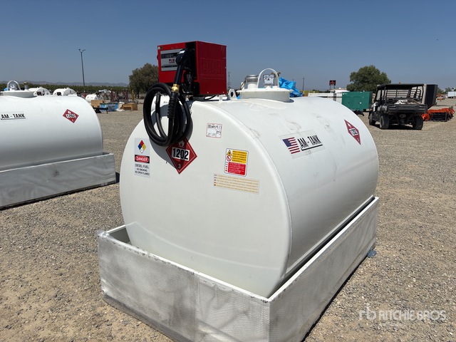2025 AM-Tank 800 838 gal Skid Mounted Steel Diesel Fuel Tank (Unused ...