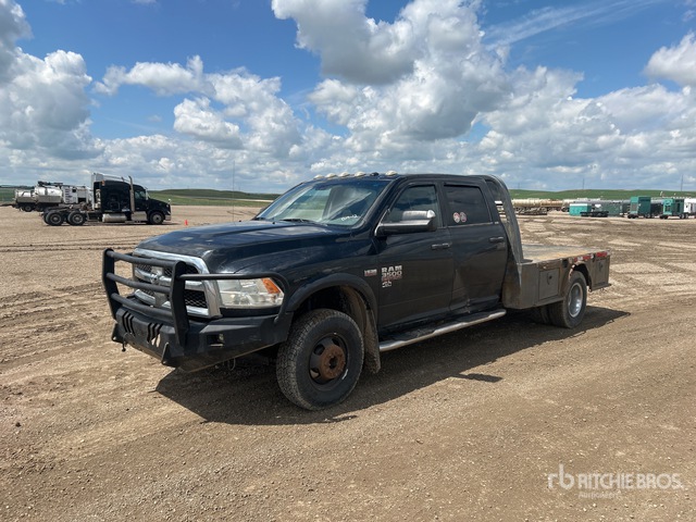 2018 Ram 3500 SLT 4x4 Crew Cab Flatbed Truck | Ritchie Bros. Auctioneers