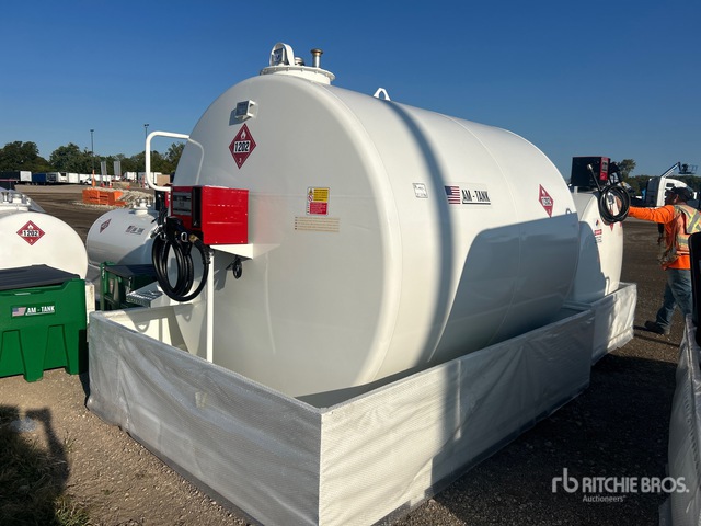 2025 AM Tank AM-TANK 2300N 2376 gal Skid Mounted Steel Diesel Fuel Tank ...