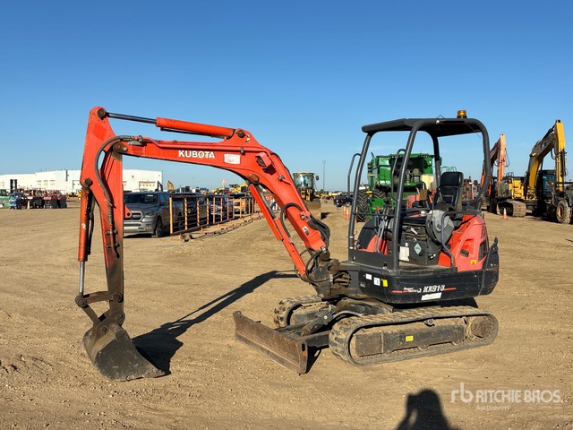 2016 Kubota KX91-3S2 Mini Excavator | Ritchie Bros. Auctioneers