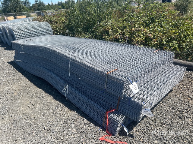Quantity of (3) Bundles of 16 ft x 5 ft Galvanized Wire Sheets ...