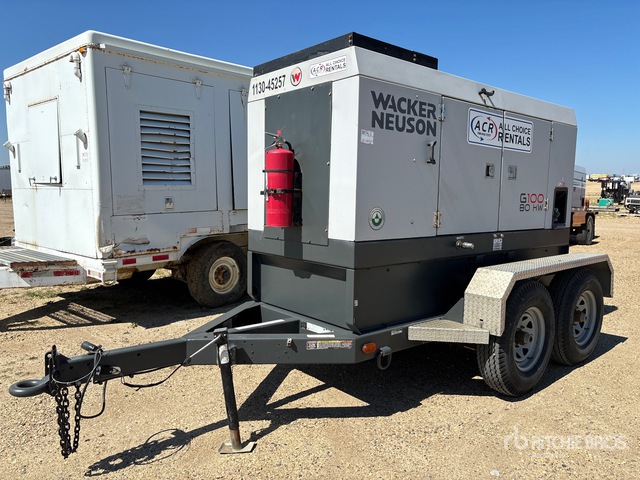 Wacker Neuson G100 80 kW Mobile Generator Set | Ritchie Bros. Auctioneers