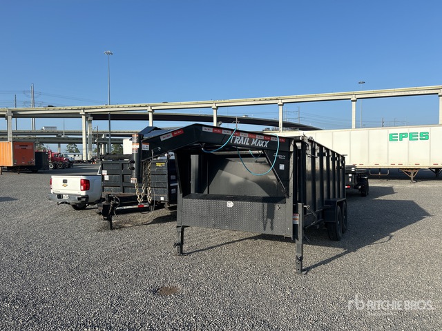 2025 Trailmax DTG27-164 16 ft T/A Gooseneck Dump Utility Trailer ...