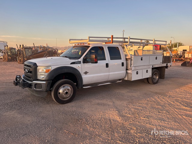 2015 Ford F-450 XL 4x4 Crew Cab Flatbed Truck | Ritchie Bros. Auctioneers
