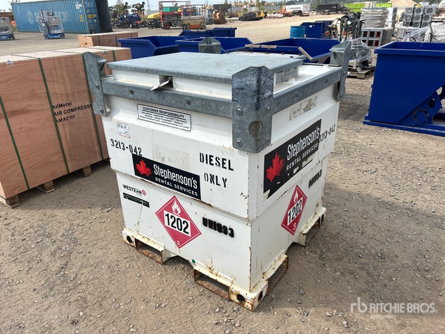 Western Trans Cube 1000 L Skid Mounted Steel Diesel Fuel Tank | Ritchie ...
