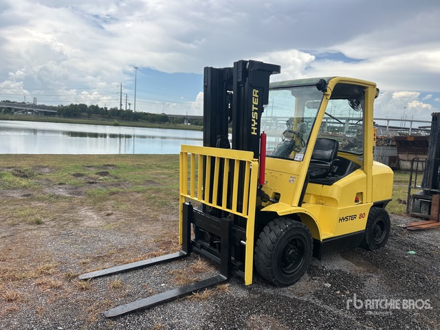 2005 Hyster H80-XM 7900 lb Pneumatic Tire Forklift | Ritchie Bros ...