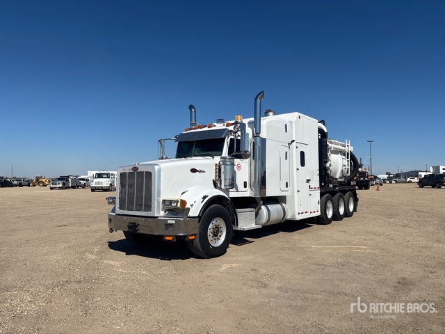 2009 Custom Vac on 2008 Peterbilt 367 8x6 Sleeper Vacuum Excavator ...