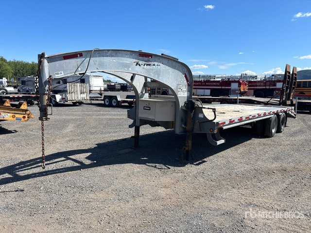 2020 K-Trail GN20-5LDT20ER40 25 ft T/A Gooseneck Equipment Trailer ...