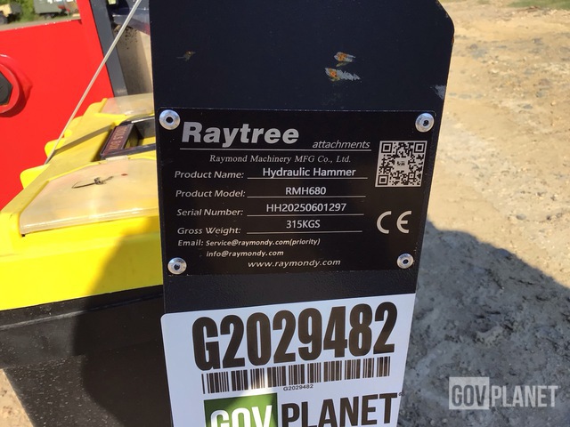 Raytree RMH680 Skid Steer Hydraulic Hammer - Unused in Hooks, Texas ...