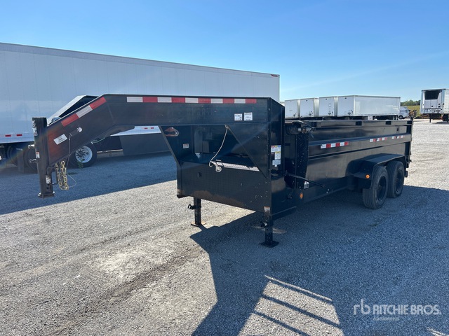 2023 PJ Trailers 16 ft T/A Gooseneck Tipping Utility Trailer | Ritchie ...