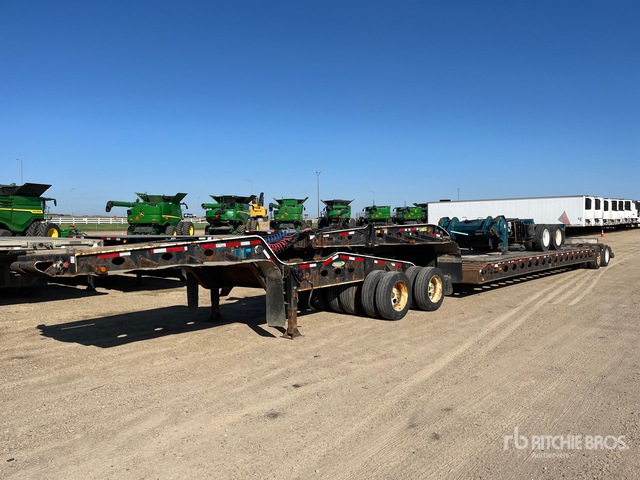 2009 Peerless 16-Wheel Double Drop Removable Gooseneck Lowboy Trailer ...