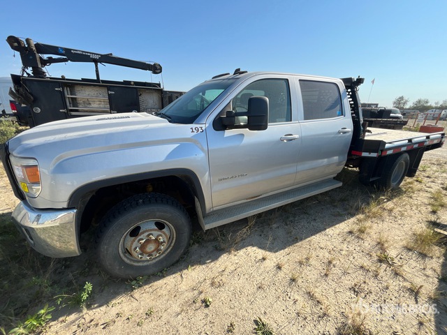 2015 GMC Sierra 3500HD SLE 4x4 Crew Cab Flatbed Truck (Inoperable ...