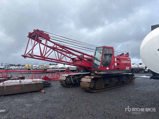 1999 Manitowoc 222 100 ton Lattice-Boom Crawler Crane | Ritchie Bros ...