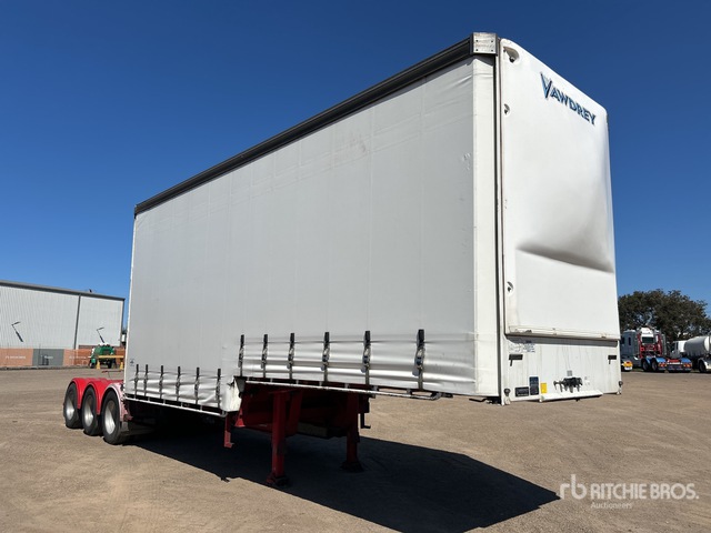 2021 Vawdrey 7.2 m Tri/A B-Double Lead Step Deck Curtain Side Trailer ...