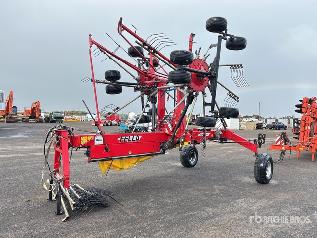 2016 Fella TS8055 Pro 8 m 3-Point 2 Rotor Hay Rake | Ritchie Bros ...