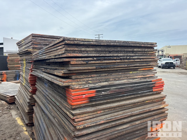 Quantity of (18) 4 ft x 8 ft (1 in Thick) Steel Plates in Santa Ana ...