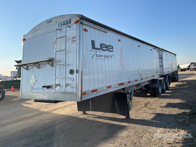 2017 Lode King 28 ft Super B-Train Lead Belly Dump Grain Trailer ...