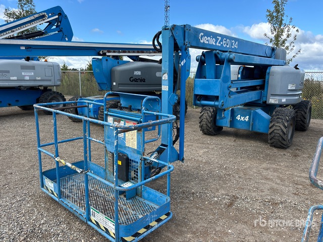 2001 Genie Z60/34 4WD Dual Fuel Articulating Boom Lift | Ritchie Bros ...